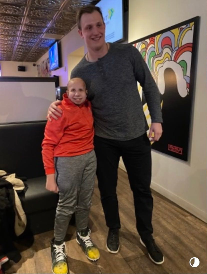 Detroit Lions OT Matt Nelson has a special bond with cancer patient