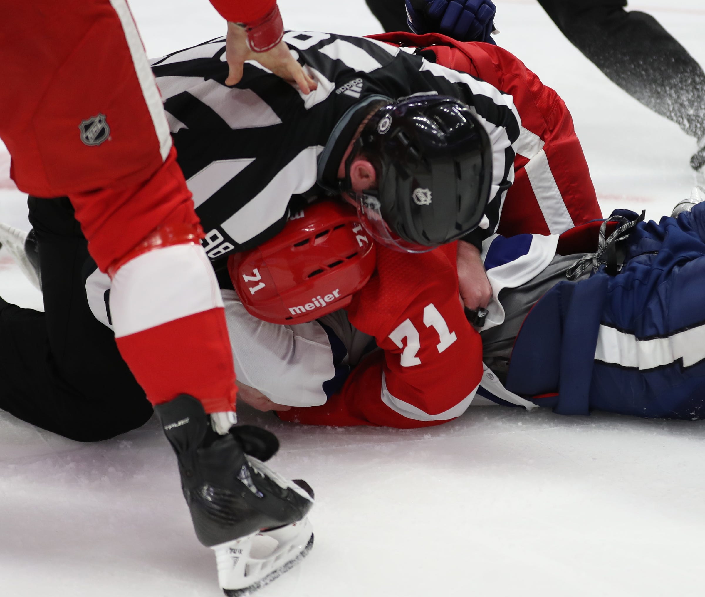 Detroit Red Wings' Dylan Larkin faces hearing for punch