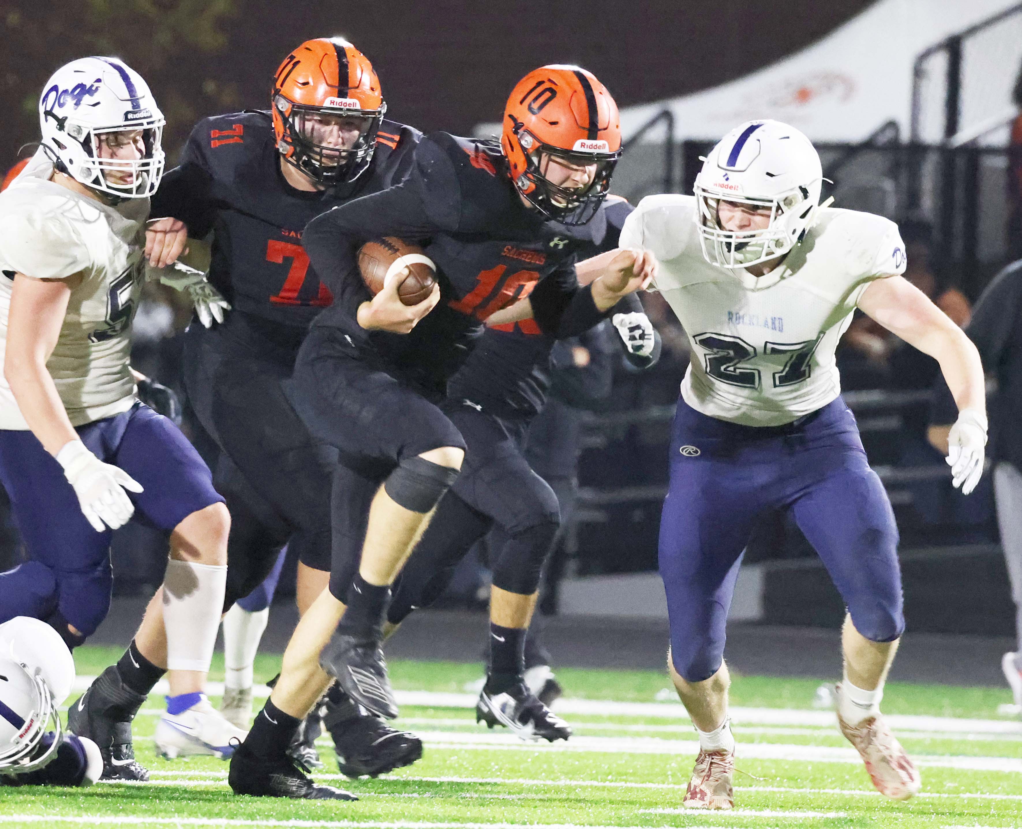 Middleboro high school football takes down Rockland in SSL showdown