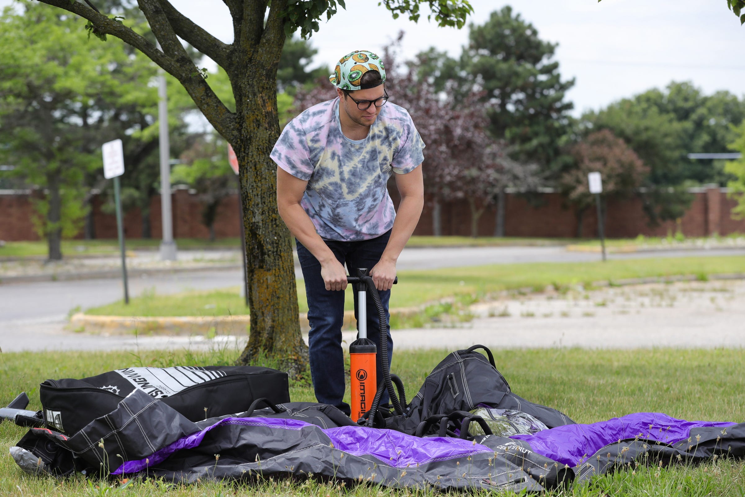 Wind surfing is taking over Lake St. Clair