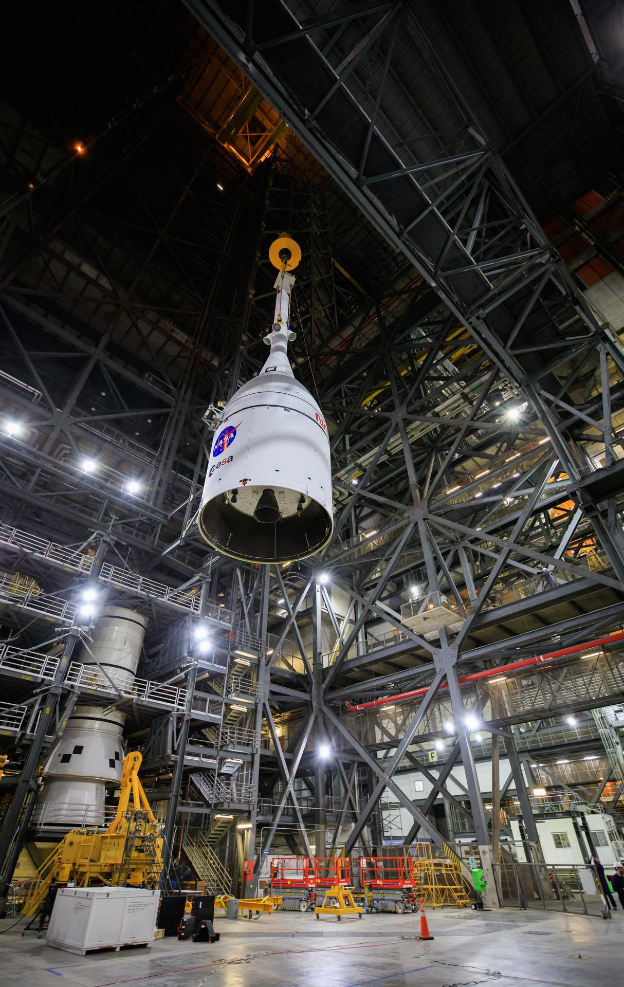 NASA launch of SLS mega moon rocket with stacking slips to 2022