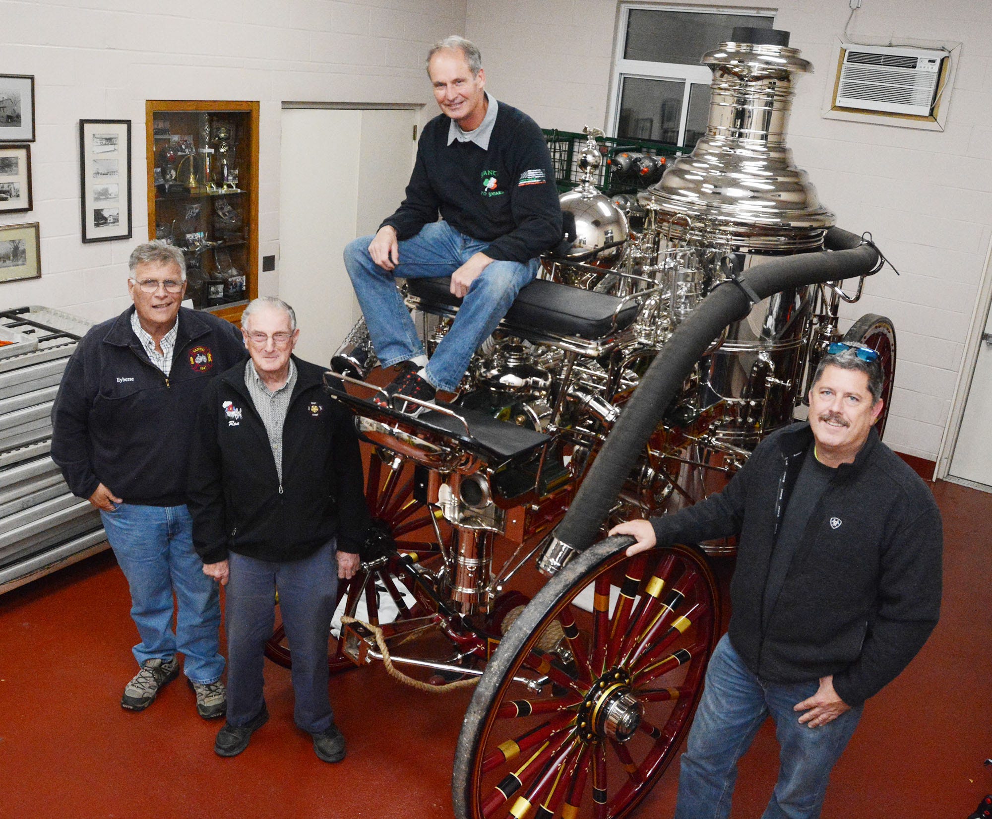 1891 Silsby Steam Engine horse-drawn restored, Yantic fire Norwich CT