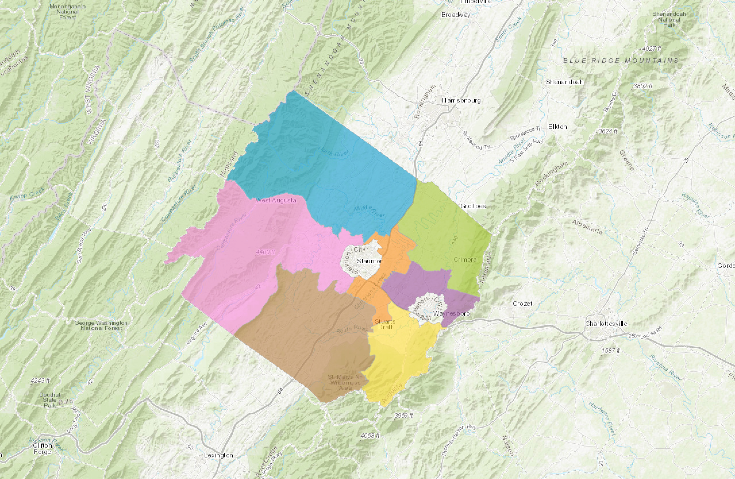 Augusta County has three ideas for redistricting. what options are on ...