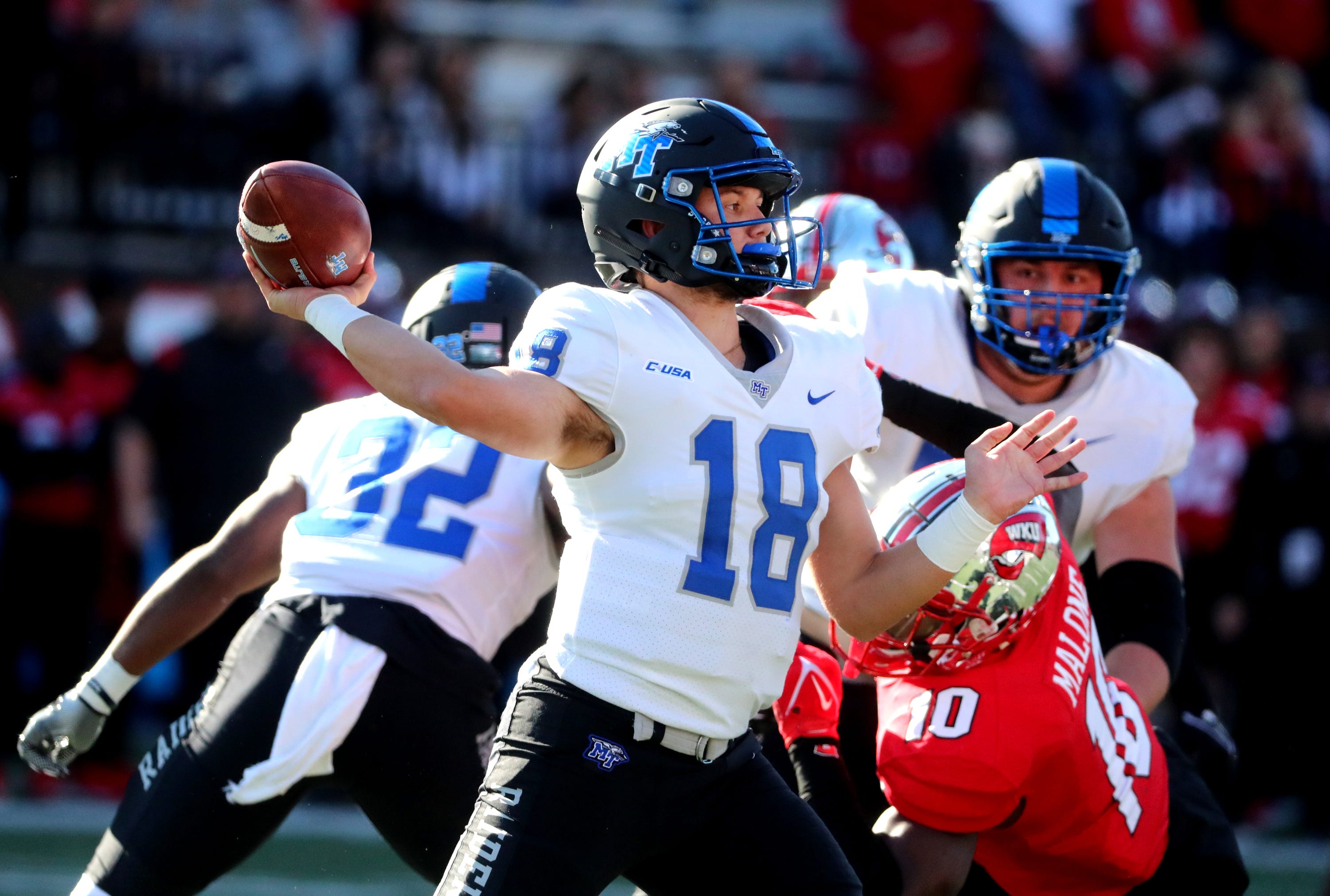 Middle Tennessee State football loses to Western Kentucky in C-USA
