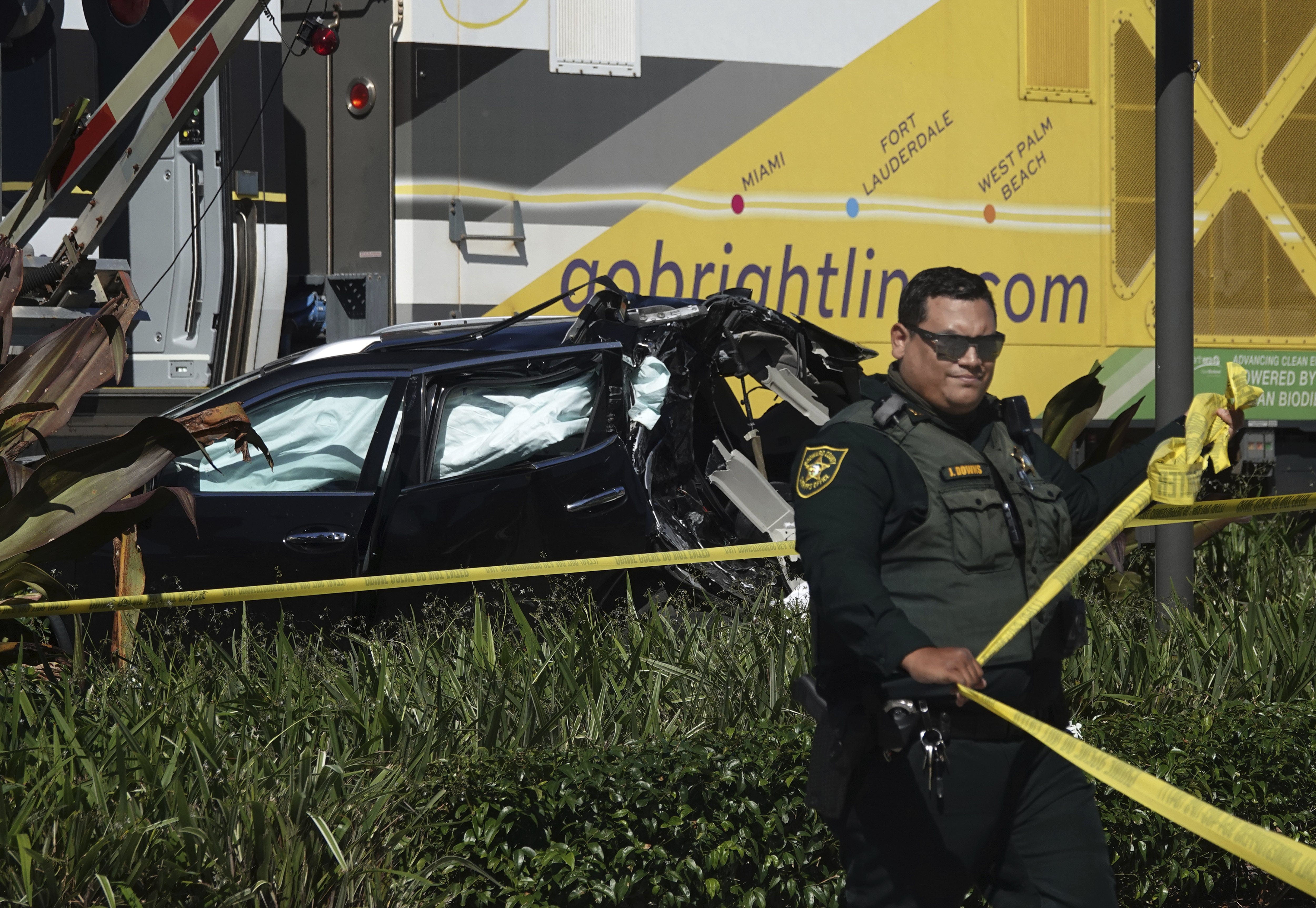 Woman, child in car hit by Brightline train on first day of service
