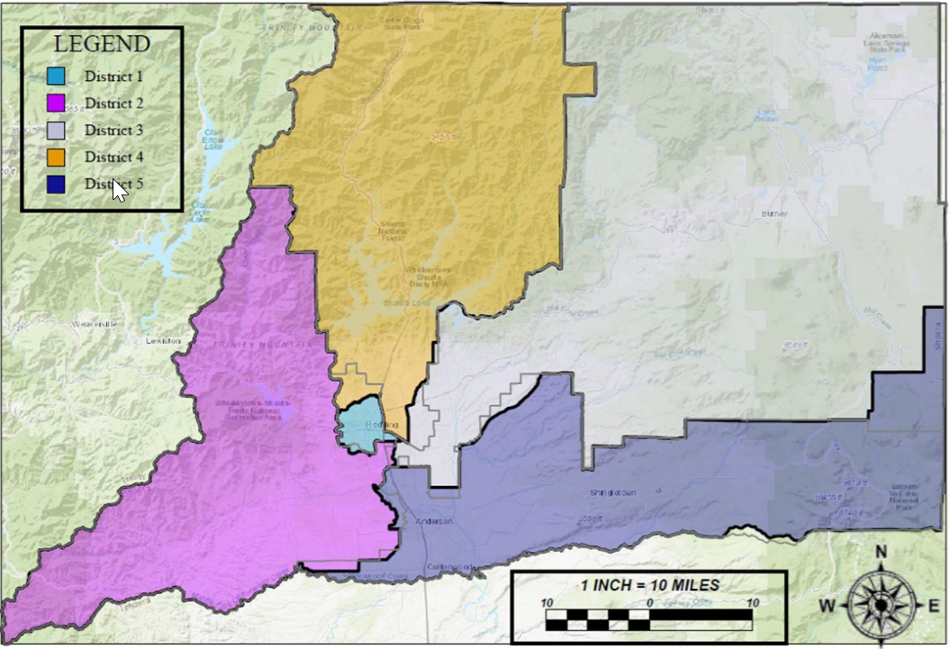 Shasta County supervisors poised to approve new district maps