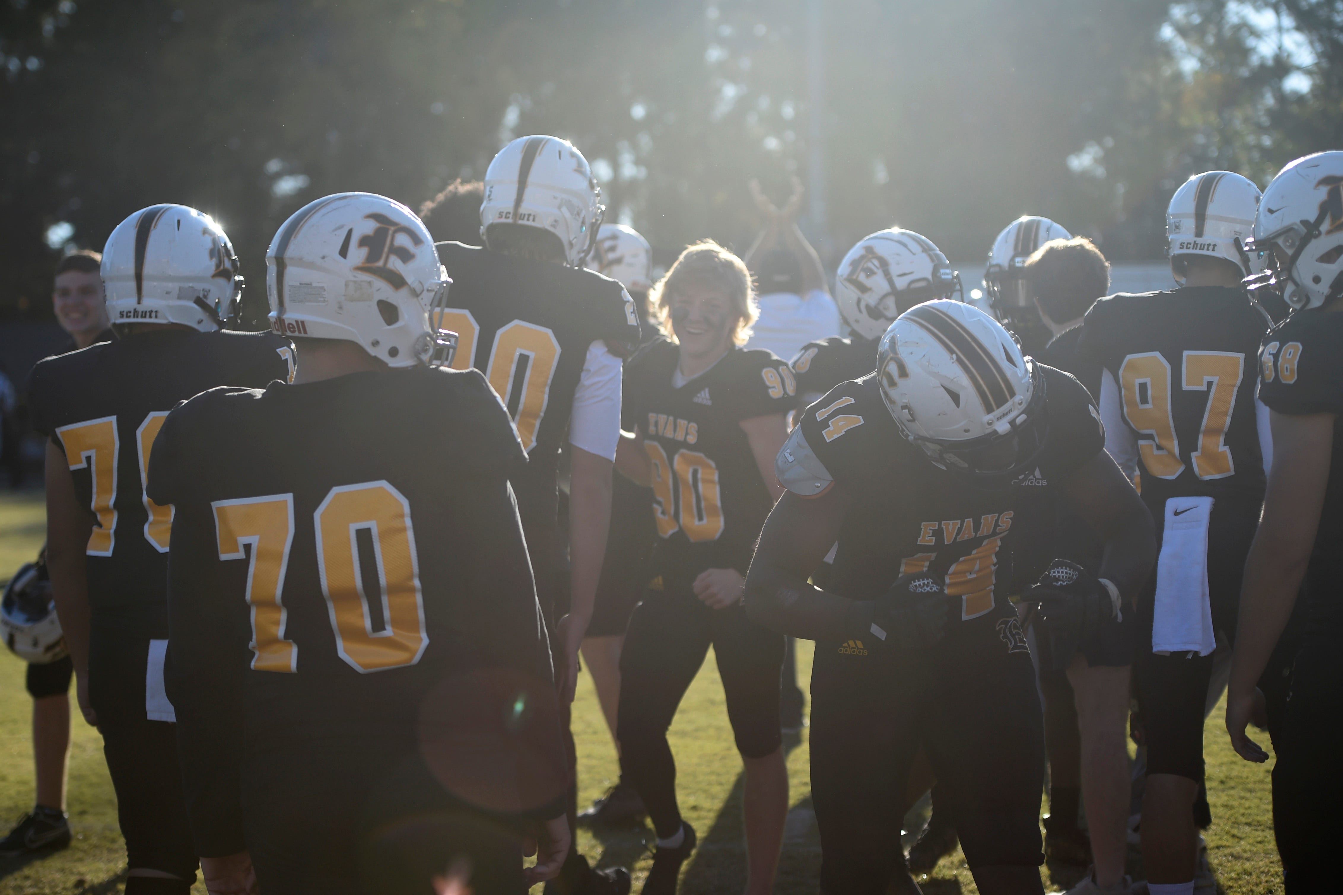 Evans High School football spring practice draws college recruiters