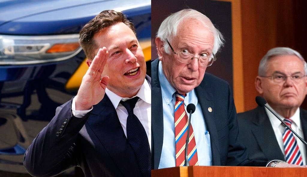 Elon Musk taunts Bernie Sanders, suggests he’ll sell more Tesla stock