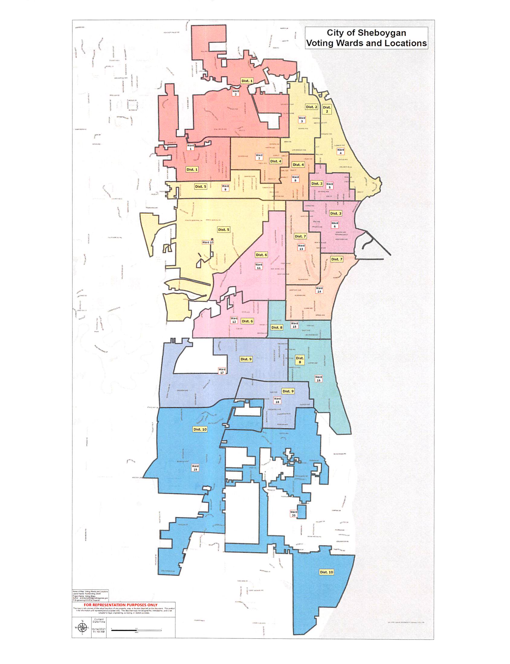 2020 Census redraws maps for Sheboygan County districts, city wards