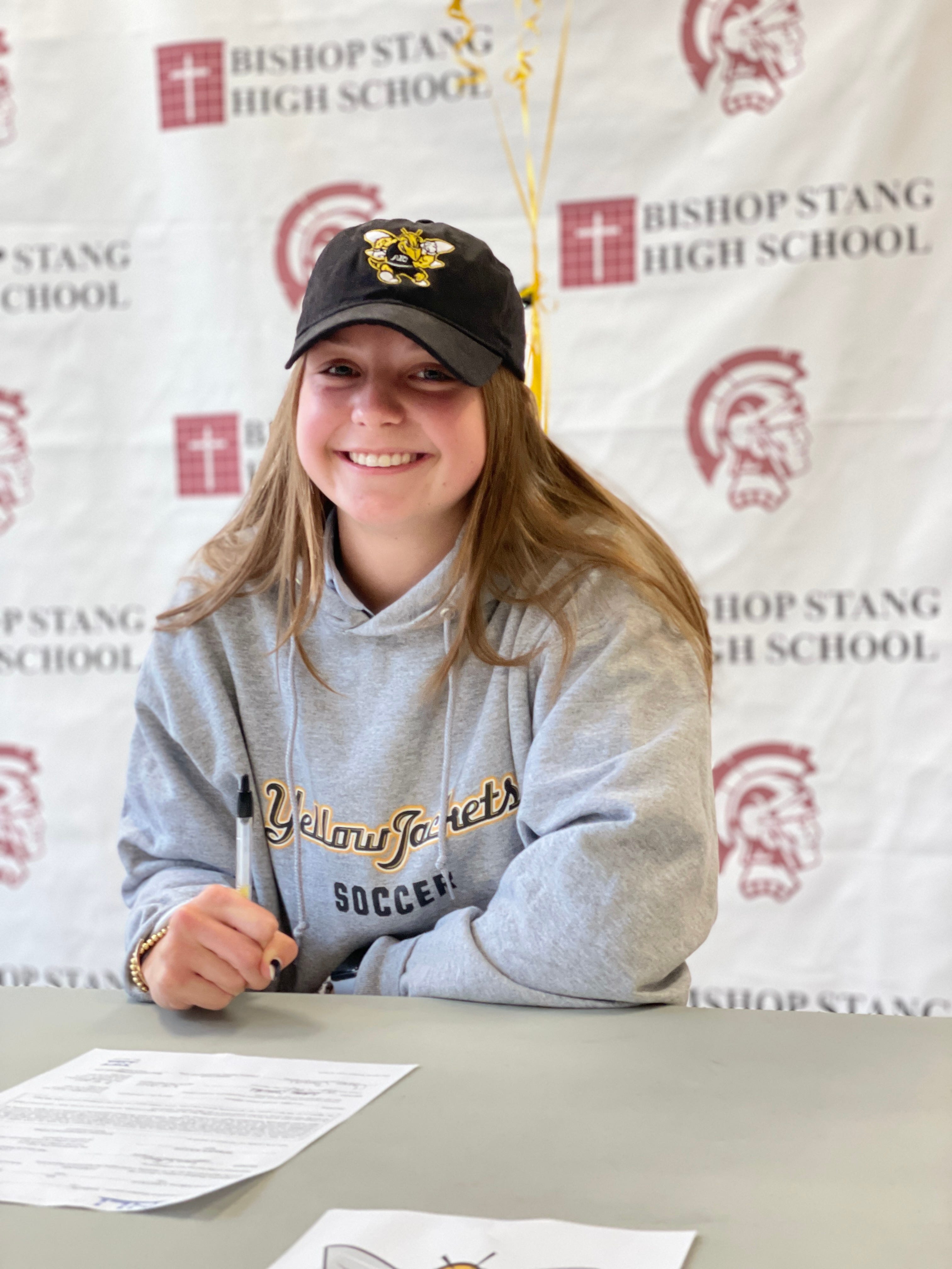 Bishop Stang's Lily Shields signs to play soccer at AIC