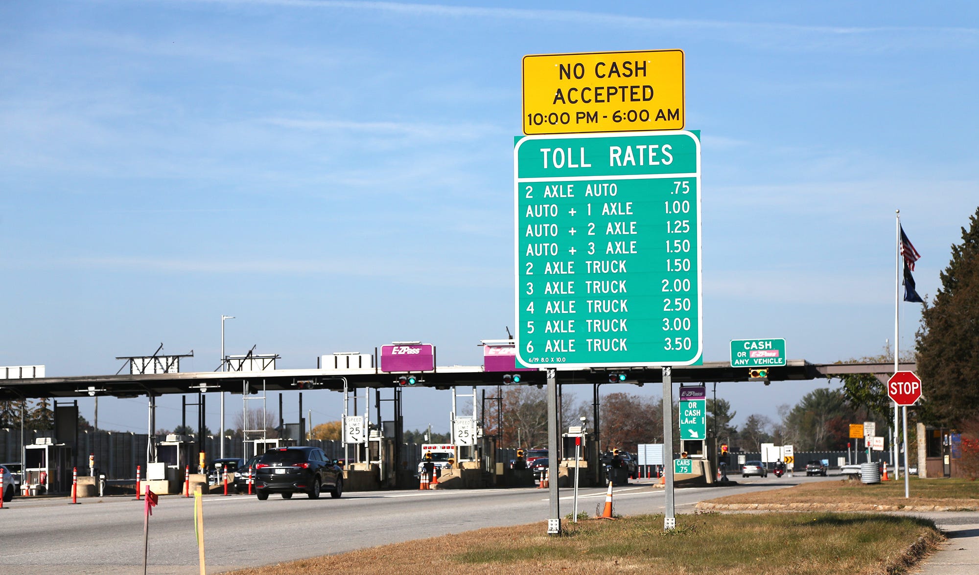 Dover, Rochester tolls going all-electronic on Spaulding Turnpike