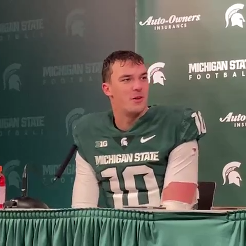 MSU's Payton Thorne, Drew Beesley, Jayden Reed talk about the victory ...