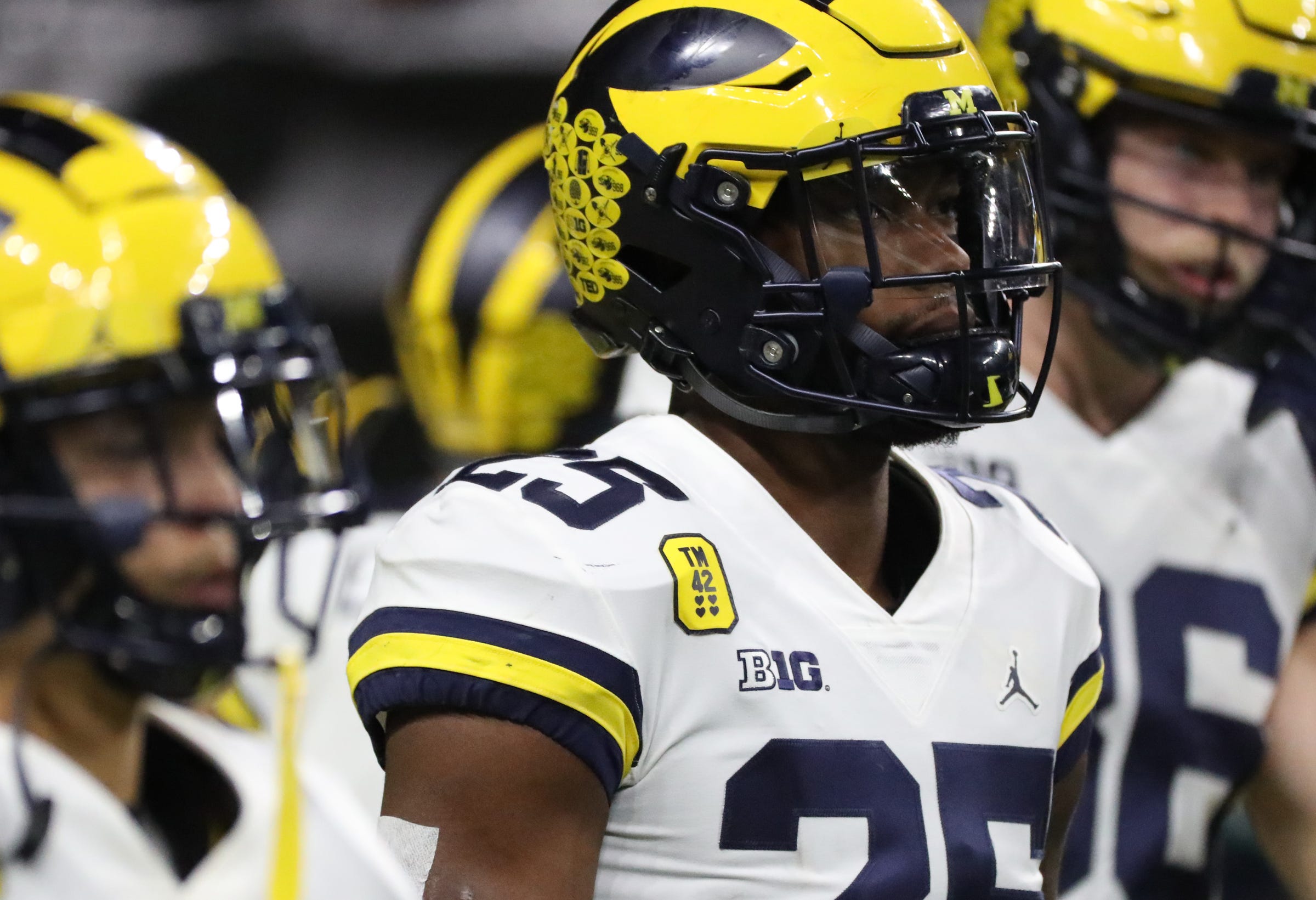 Michigan football honors Tate Myre by scoring 42 in Big Ten title game