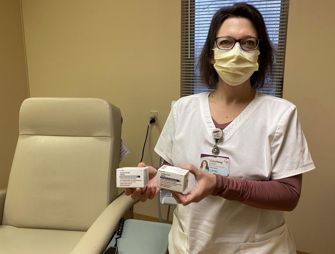 UPMC Hamot monoclonal antibodies now given by injection