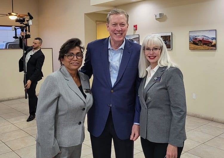 Retired Dodger Orel Hershiser visits Caposio Buick GMC in Victorville