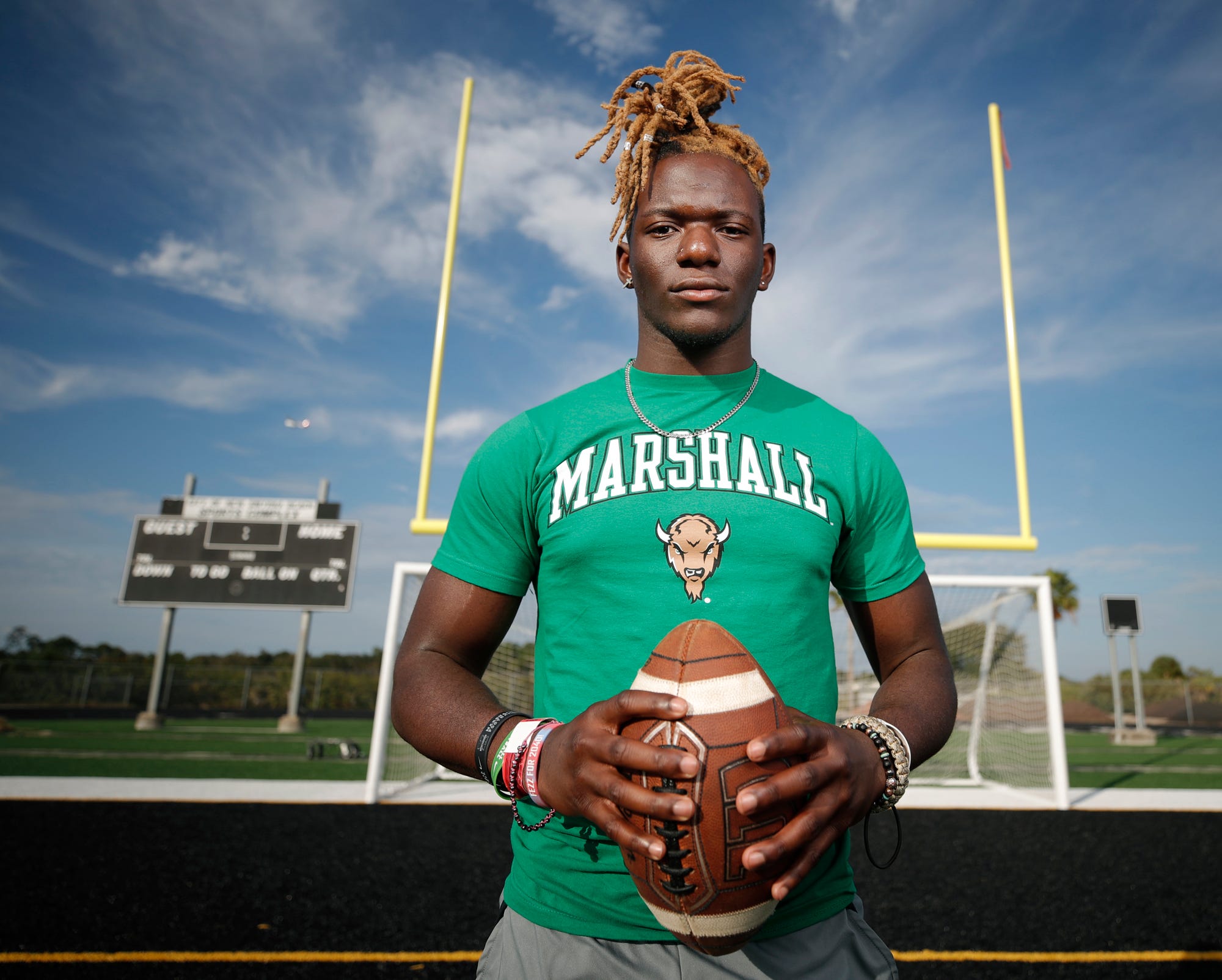 Isaiah Gordon signs with Marshall after impressing with size, speed