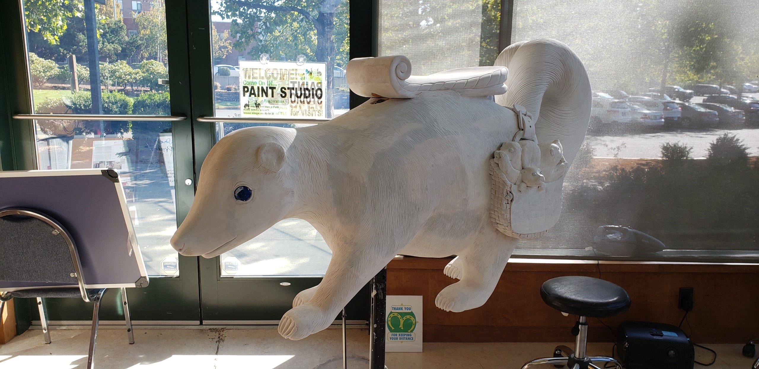 Check out which animals are next in line at Salem's carousel