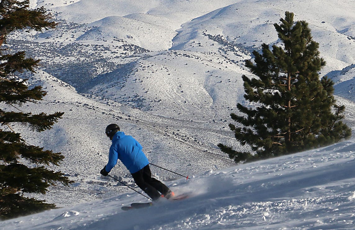 See what Mt. Rose-Ski Tahoe looked like after 100 inches of snow fell