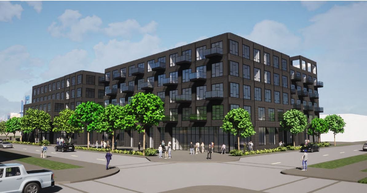 Drake area's newest project is two five-story mixed-use buildings