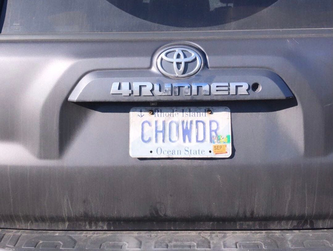 Here are the best vanity plates registered in Rhode Island