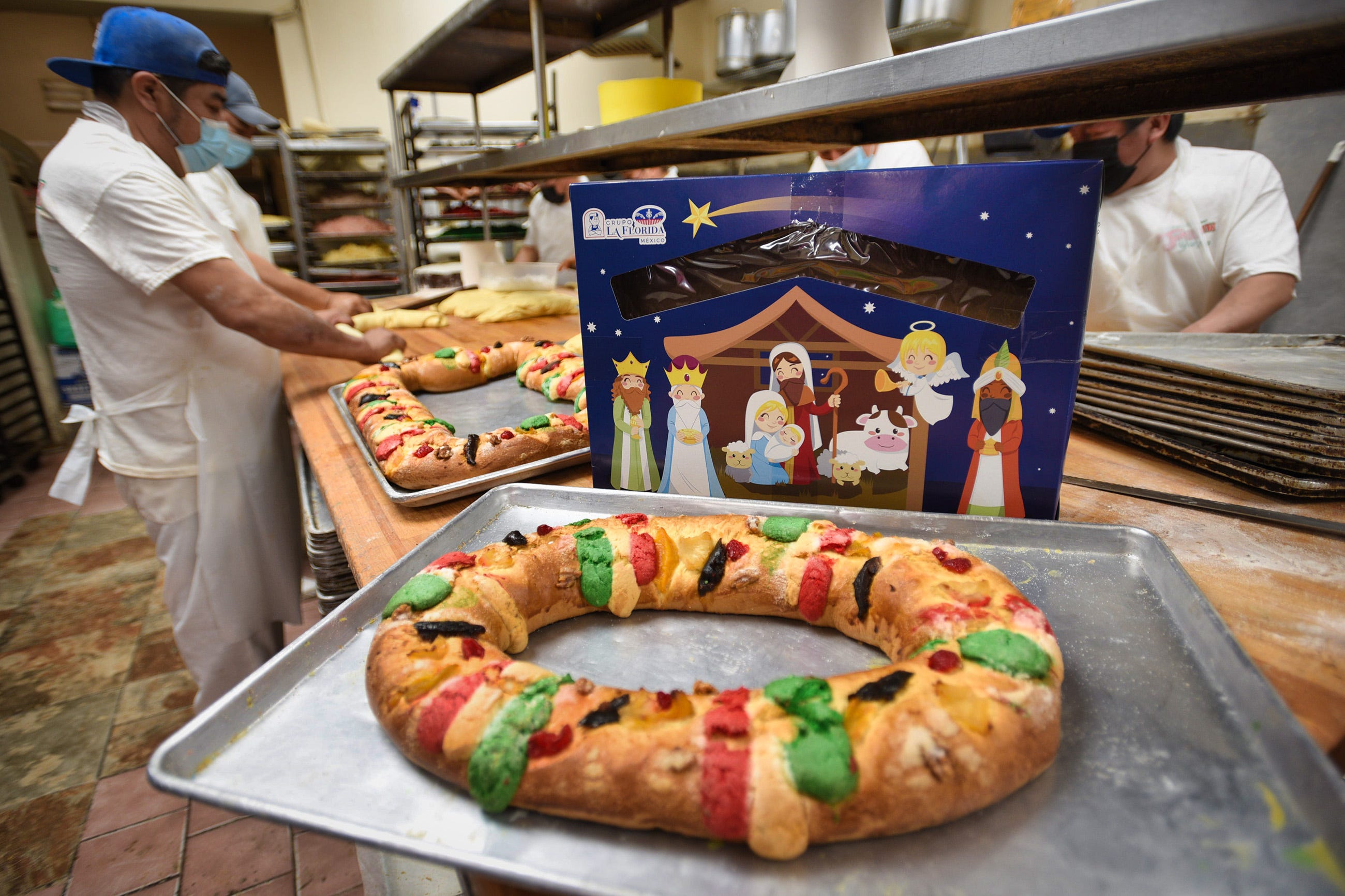 La Jarochita Bakery in Passaic NJ makes king cakes for Epiphany