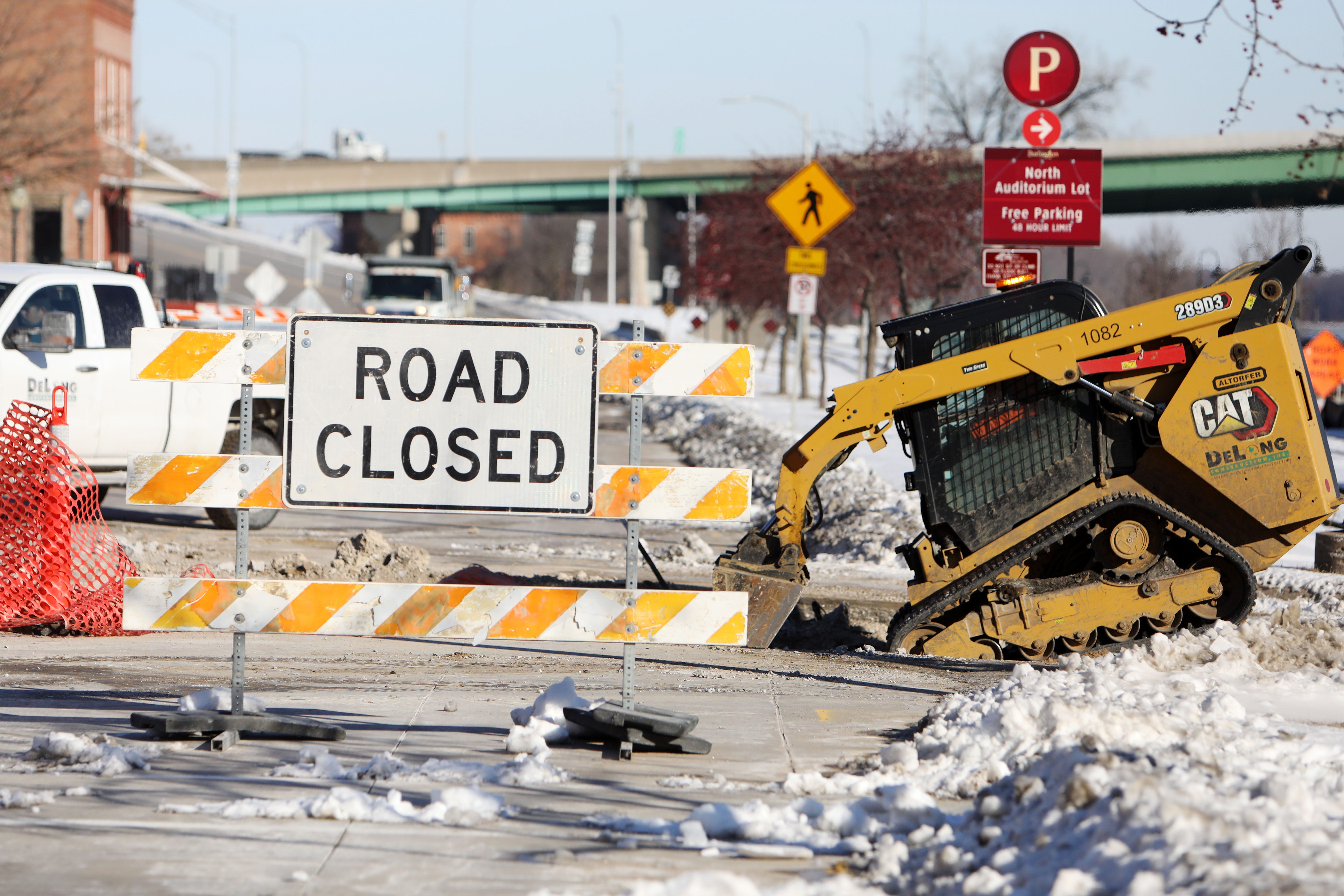 Mild winter aides TIGER grant project work in downtown Burlington