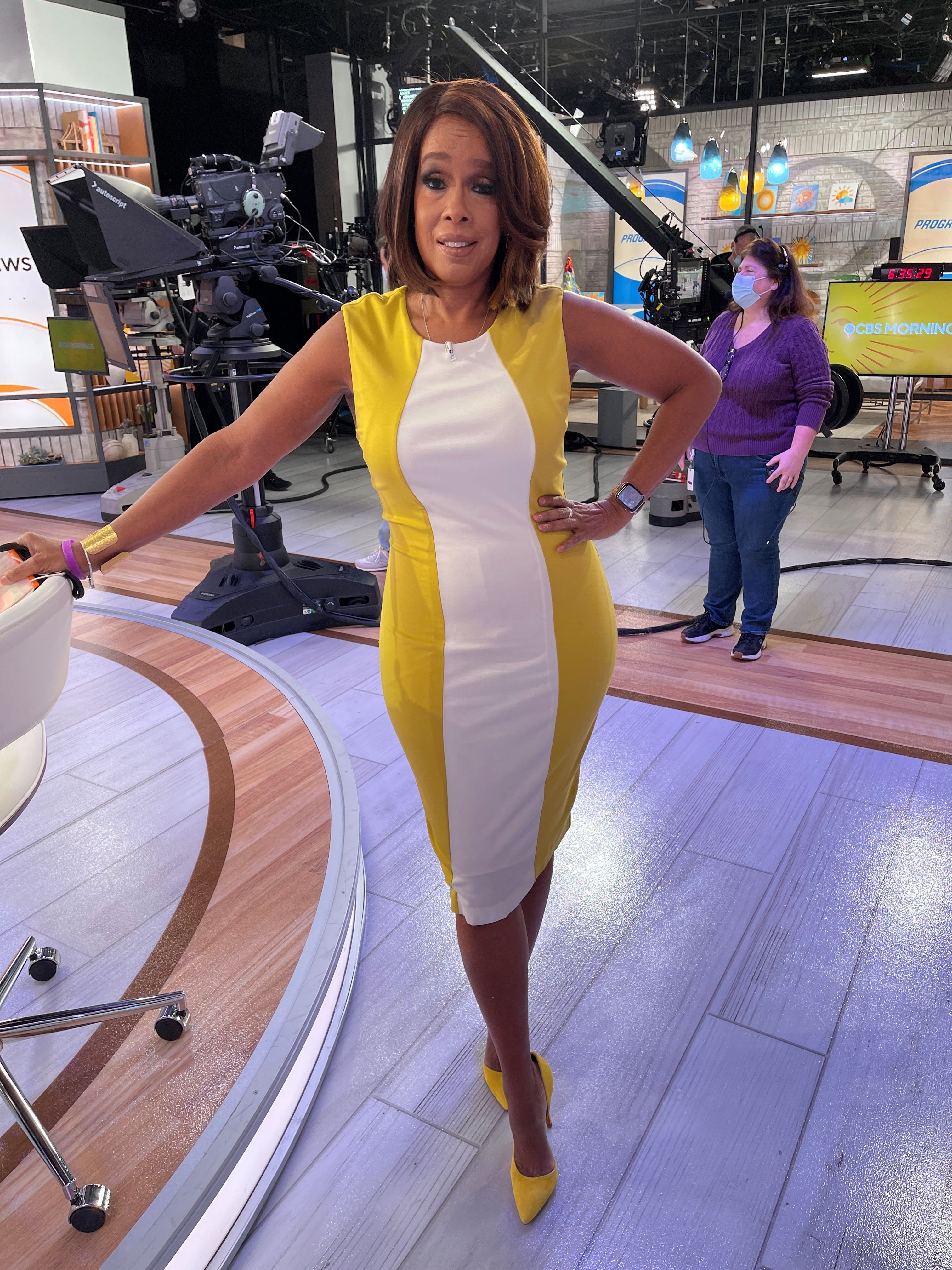 Gayle King marks 10 years on 'CBS Mornings' with iconic yellow dress