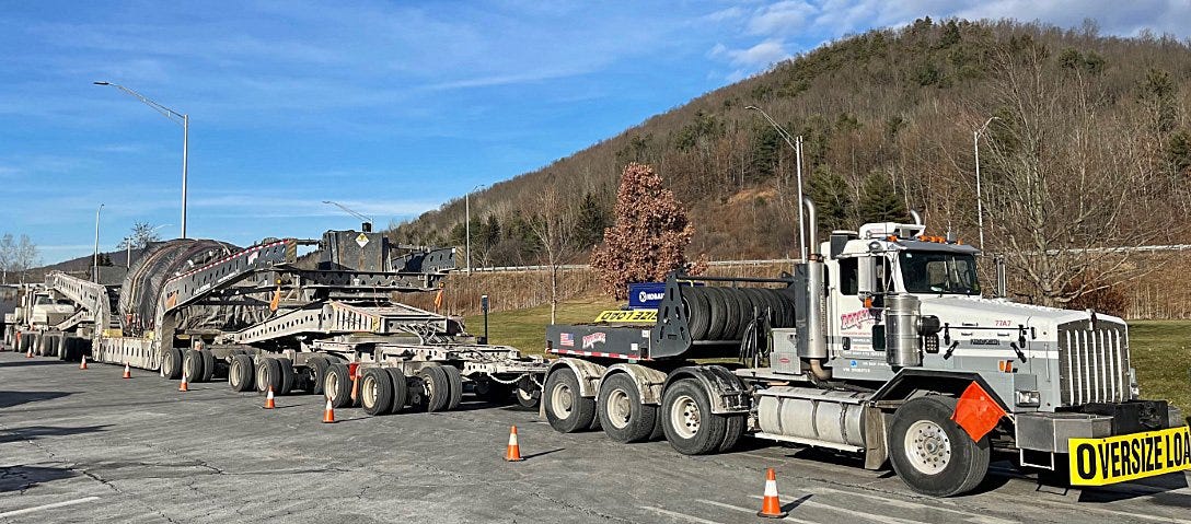 294-ton superload will slow traffic during 9-day journey across Pa.