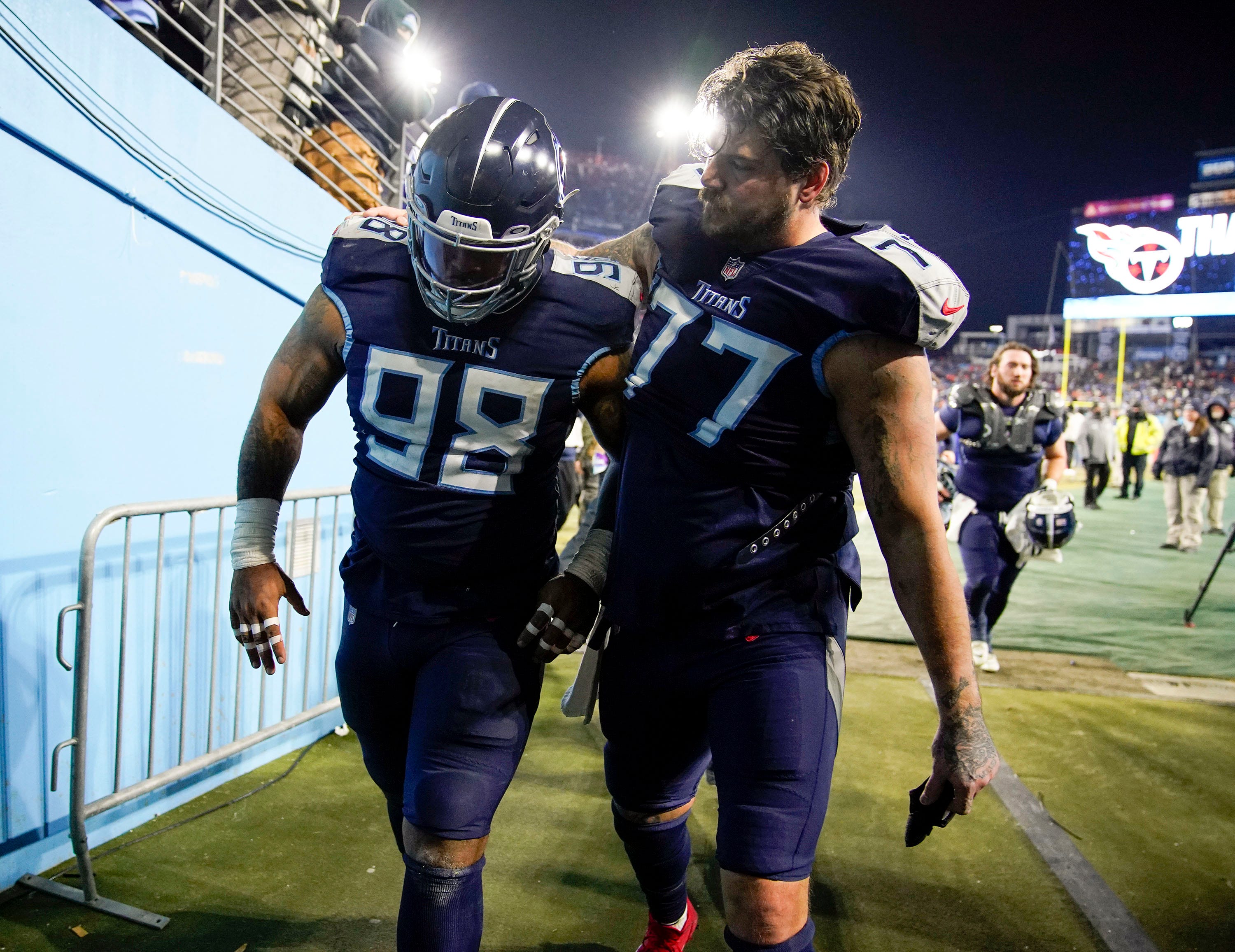 See Tennessee Titans GM Jon Robinson tear up in answer about 2021 season