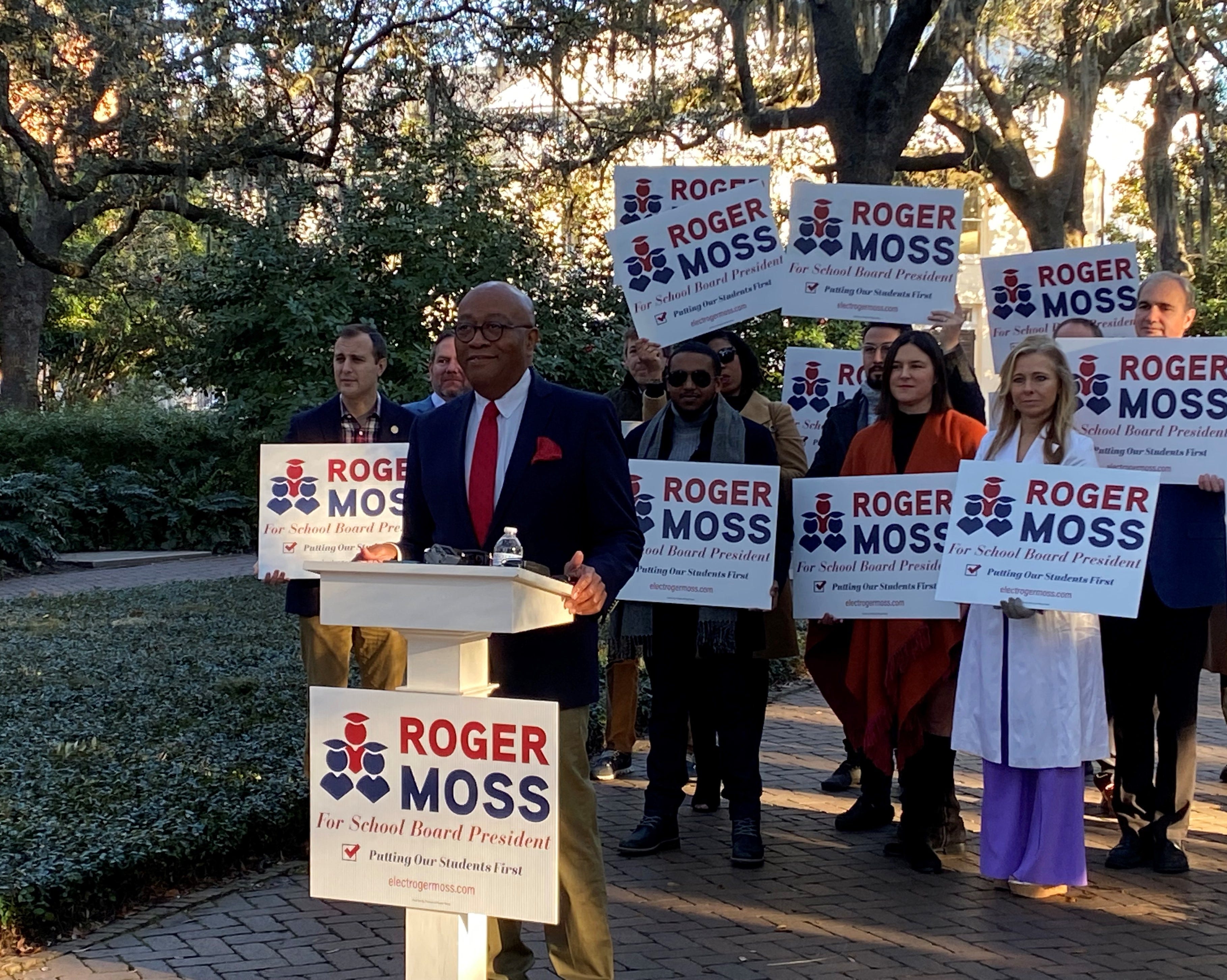Roger Moss announces run for Savannah-Chatham school board president