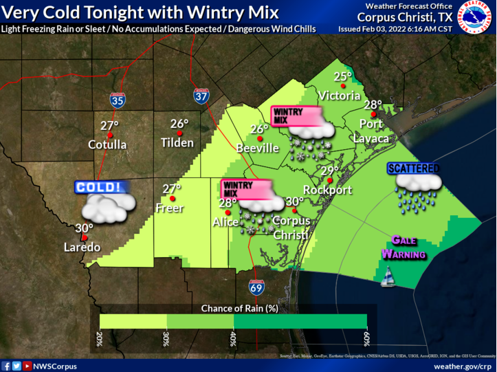 Corpus Christi weather: Live updates on arctic cold front in area