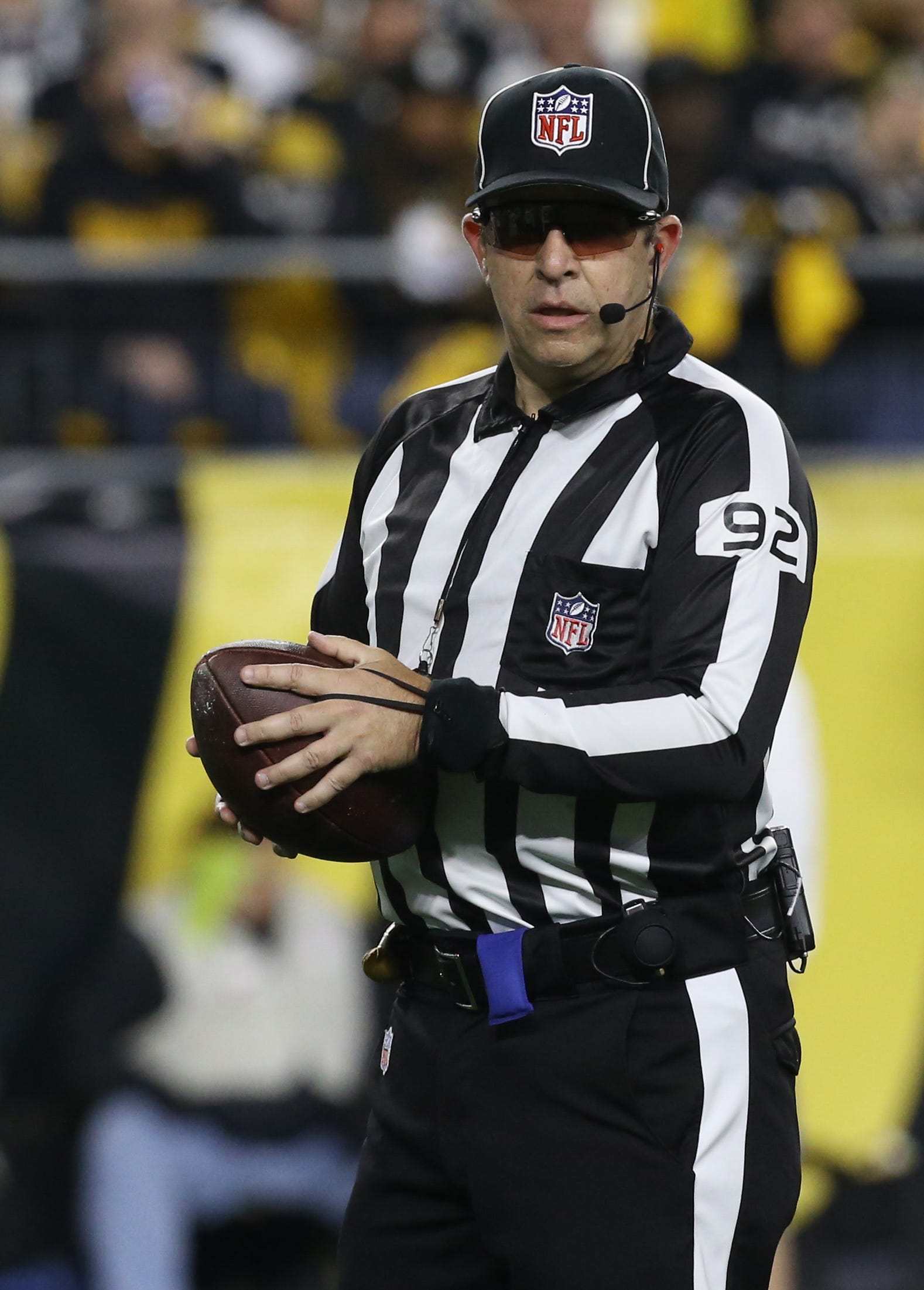 Bryan Neale, aka Indy's Blind Zebra, is on Super Bowl 56 official crew