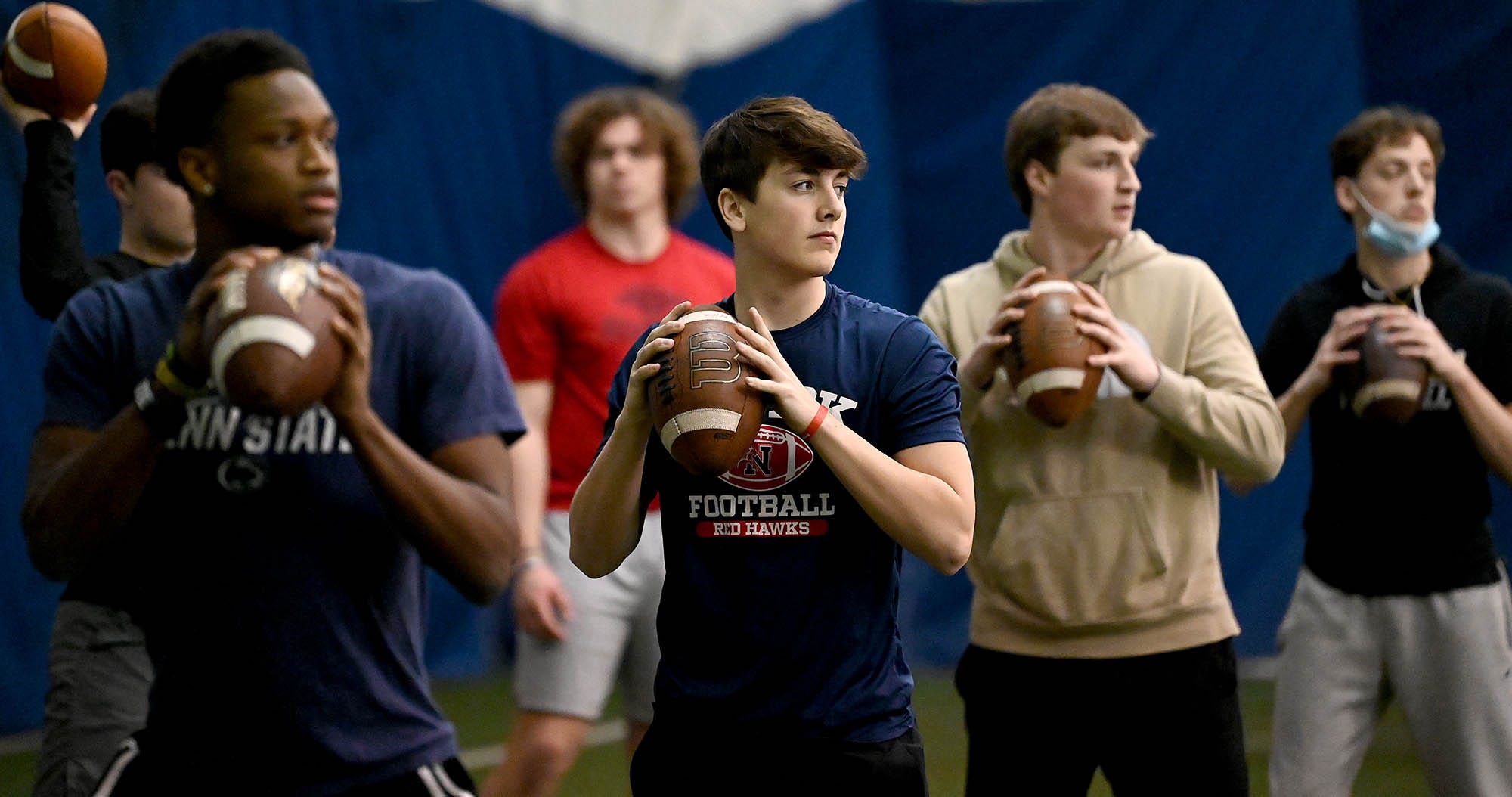 Evan Cornelius, Vincent Ferrara, Drew George are all at M2 QB Academy