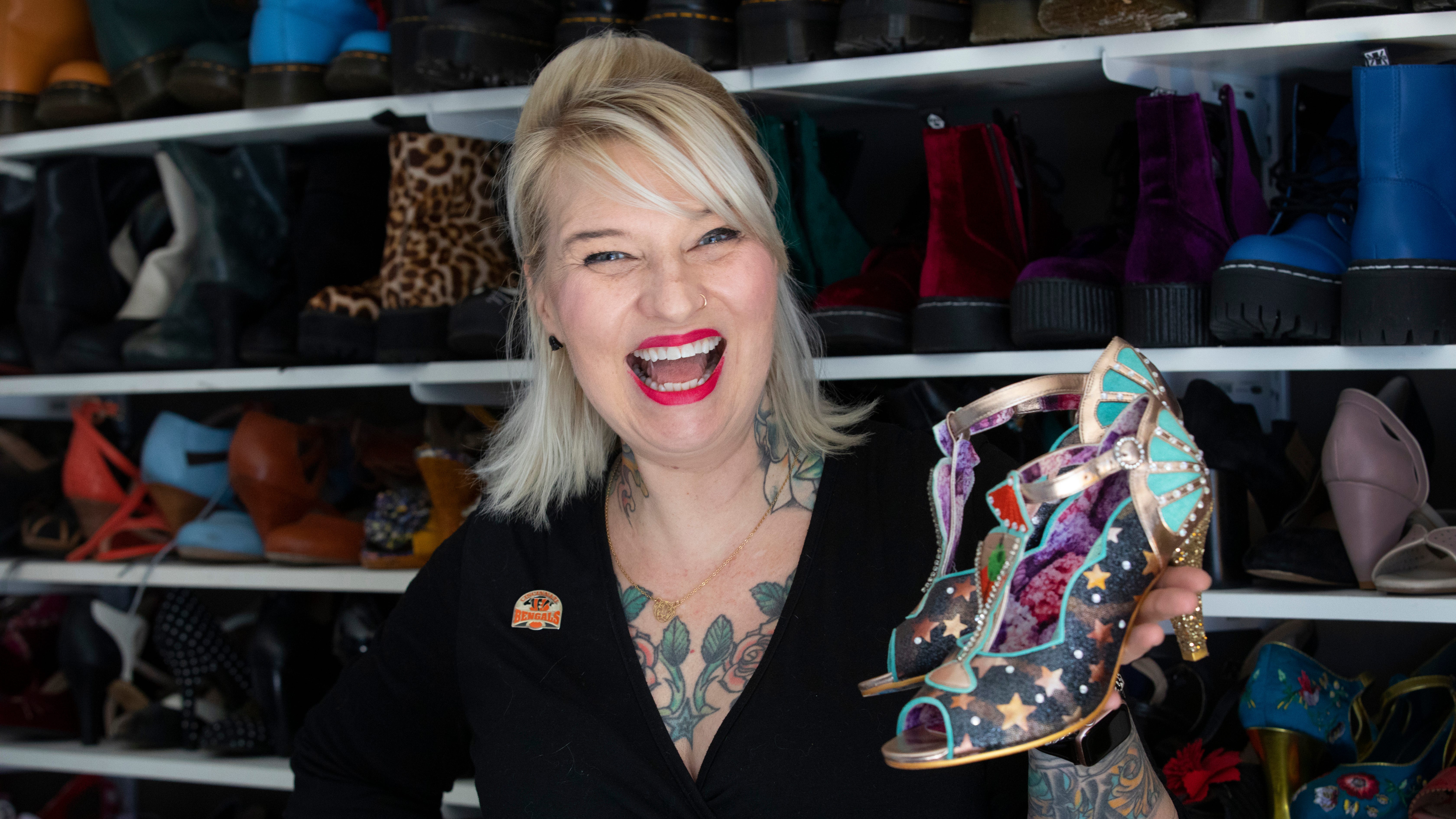 Molly Wellmann, collector of shoes and booze