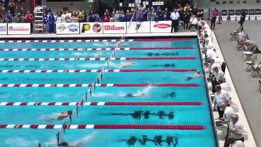 WATCH: Carmel's Alex Shackell swims to state record in 100 butterfly