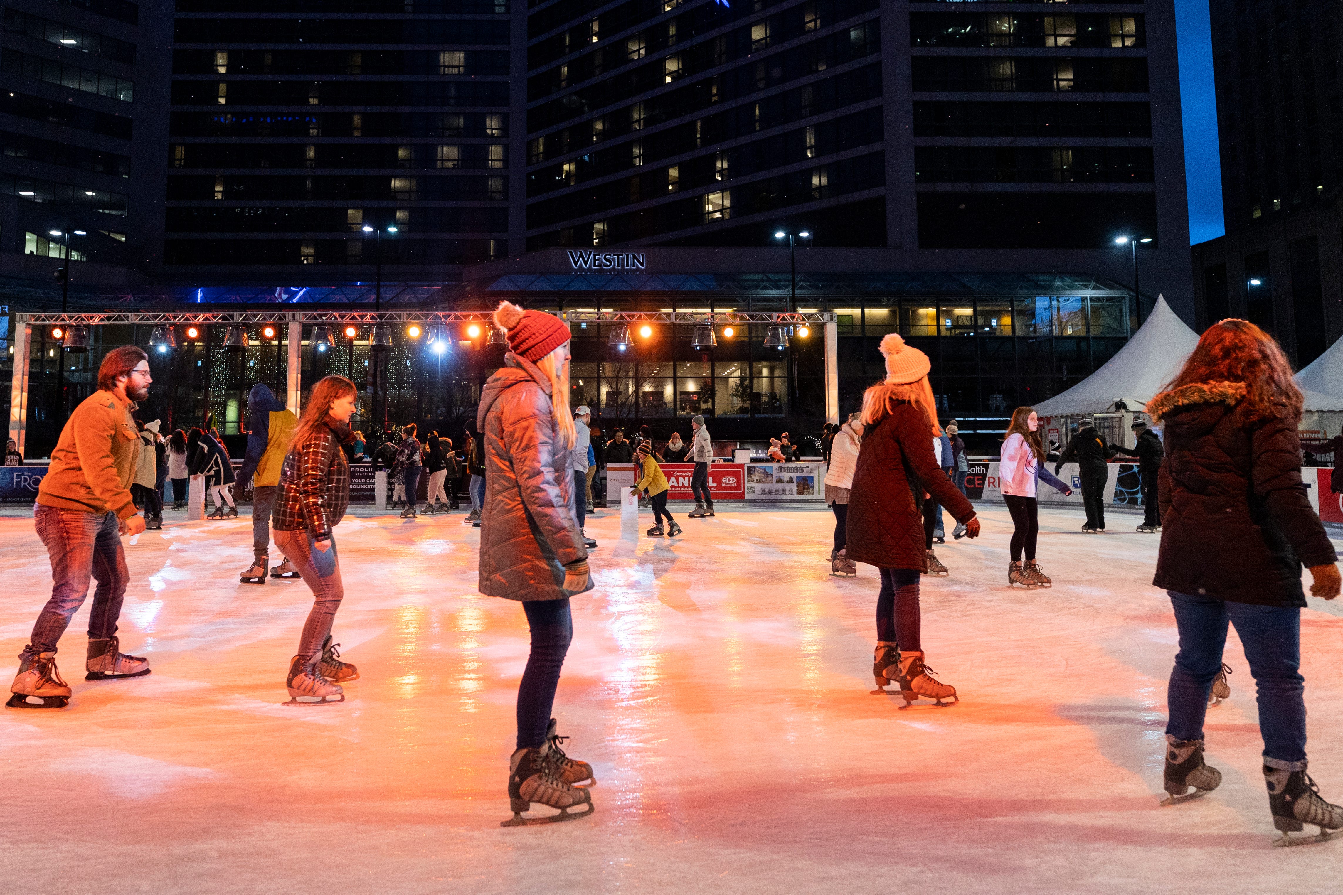 When does the Fountain Square ice rink open? Soon and very soon