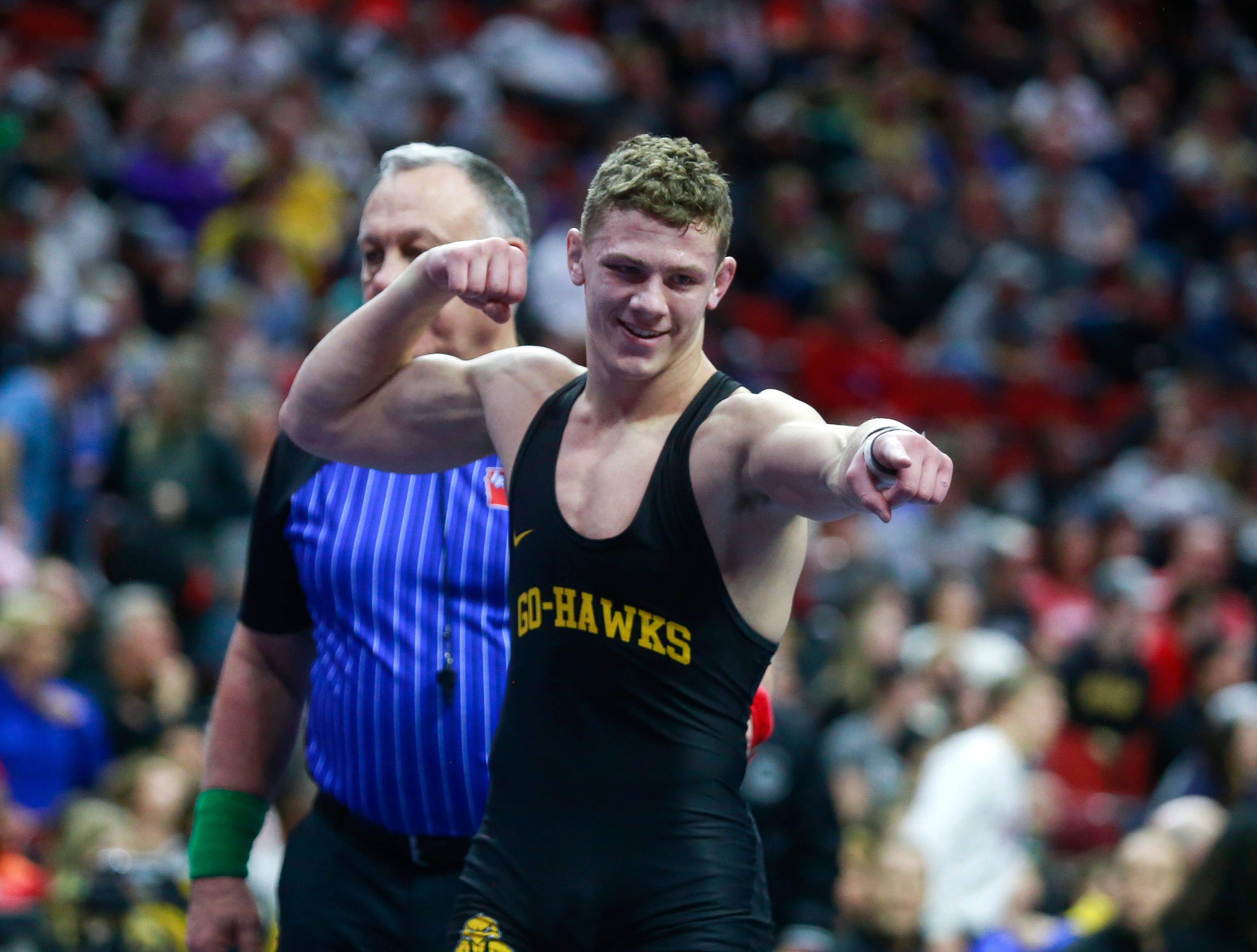 Roland-Story's Kade Blume wins 2nd Iowa state wrestling championship