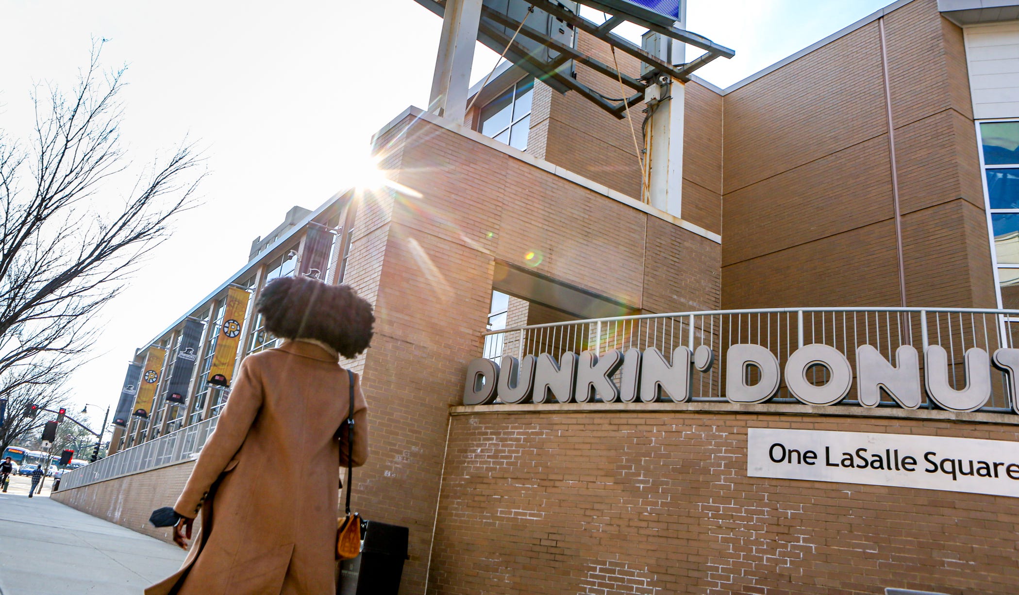 'The Dunkin' Donuts Center' sign comes down off Providence arena