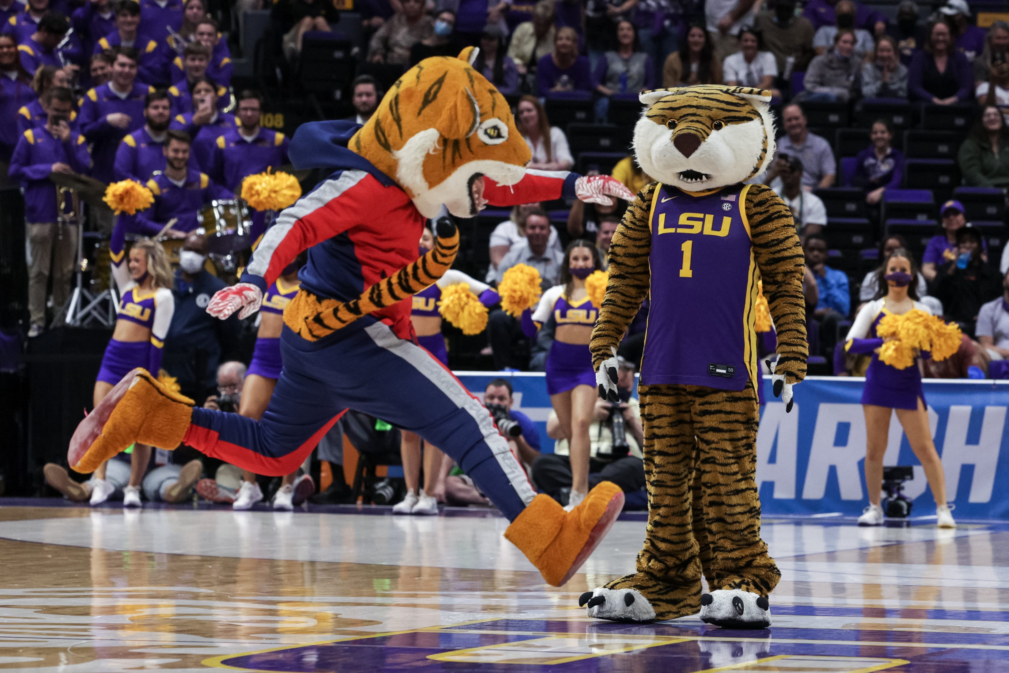 Watch Jackson State and LSU Tiger mascots go head-to-head in dance battle