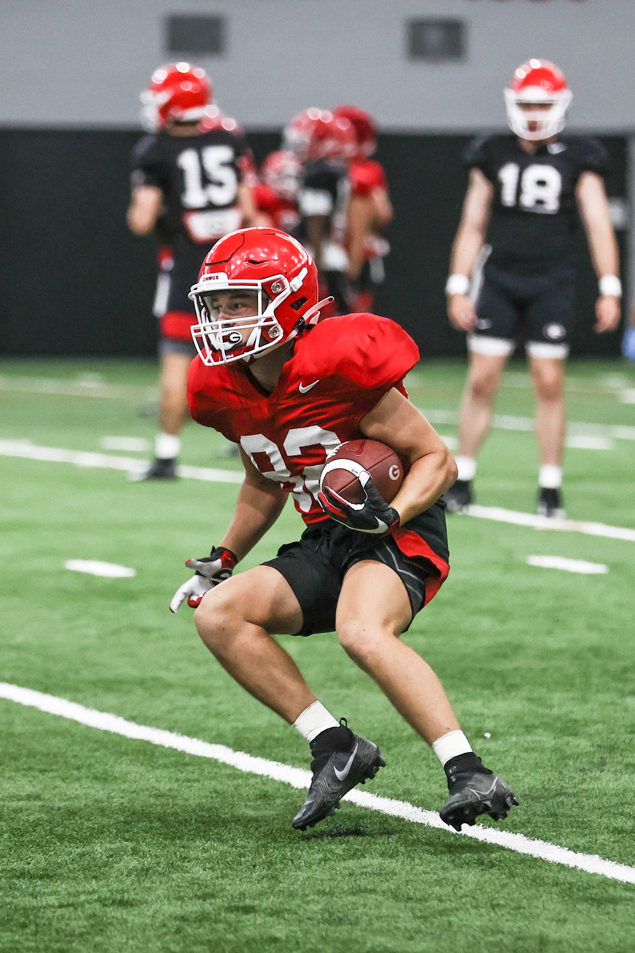UGA football receiver Logan Johnson injured during spring practice
