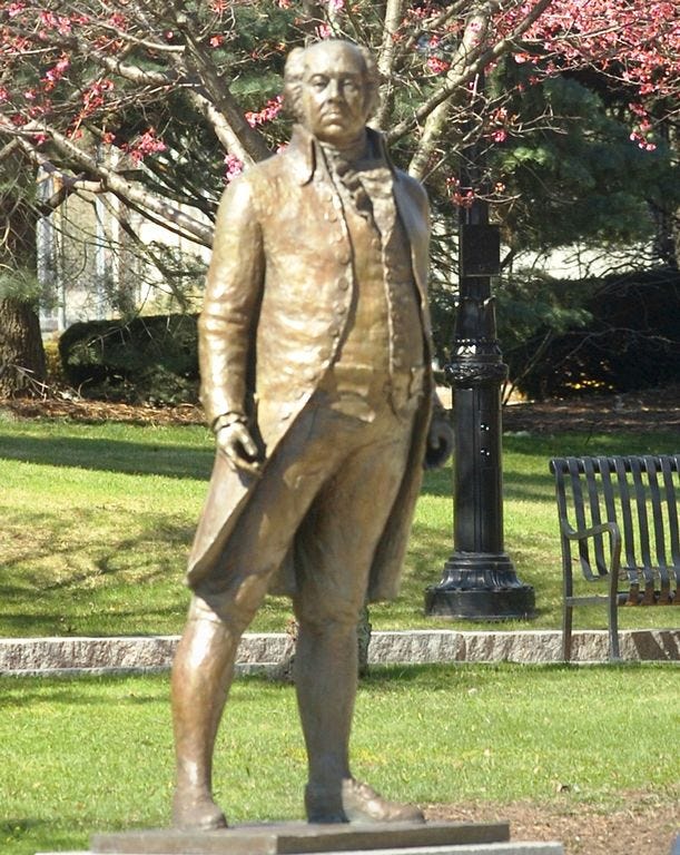 Residents rally for the Abigail Adams and John Quincy Adams statue