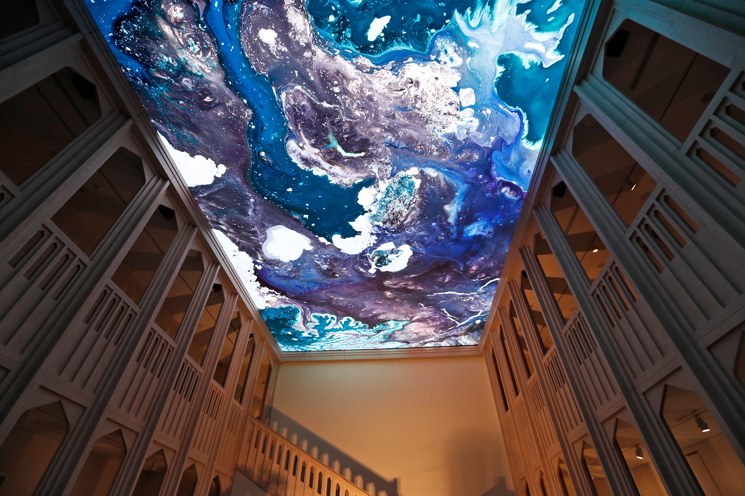 Newfields' new galaxy-like digital ceiling inside latest museum revamp