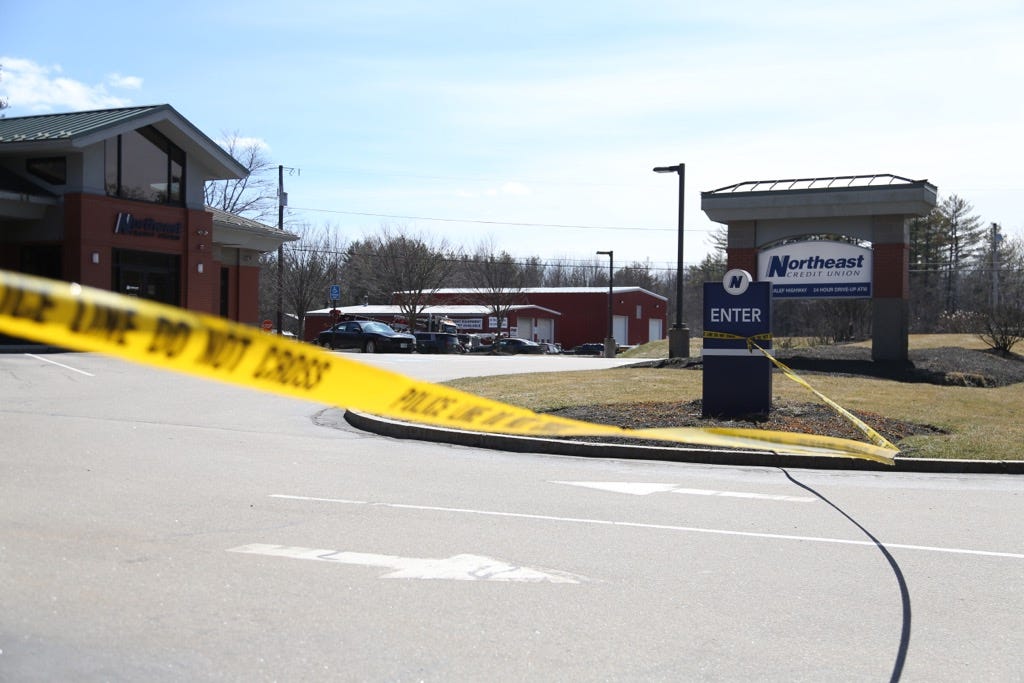 Lee NH police: Manhunt on for suspect in armed robbery at credit union