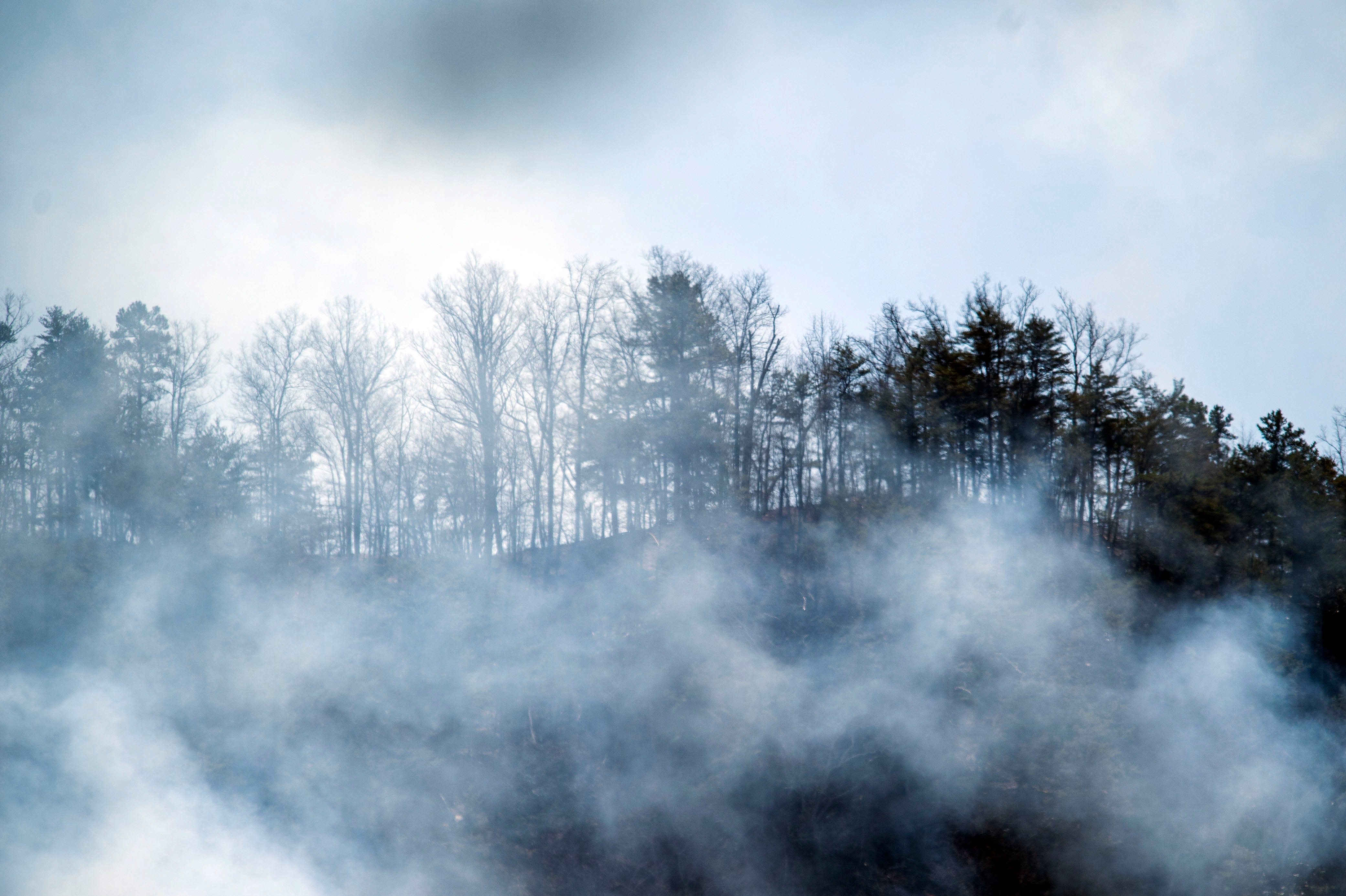 Wears Valley, Seymour, Hatcher Mountain Road fire wildfire map