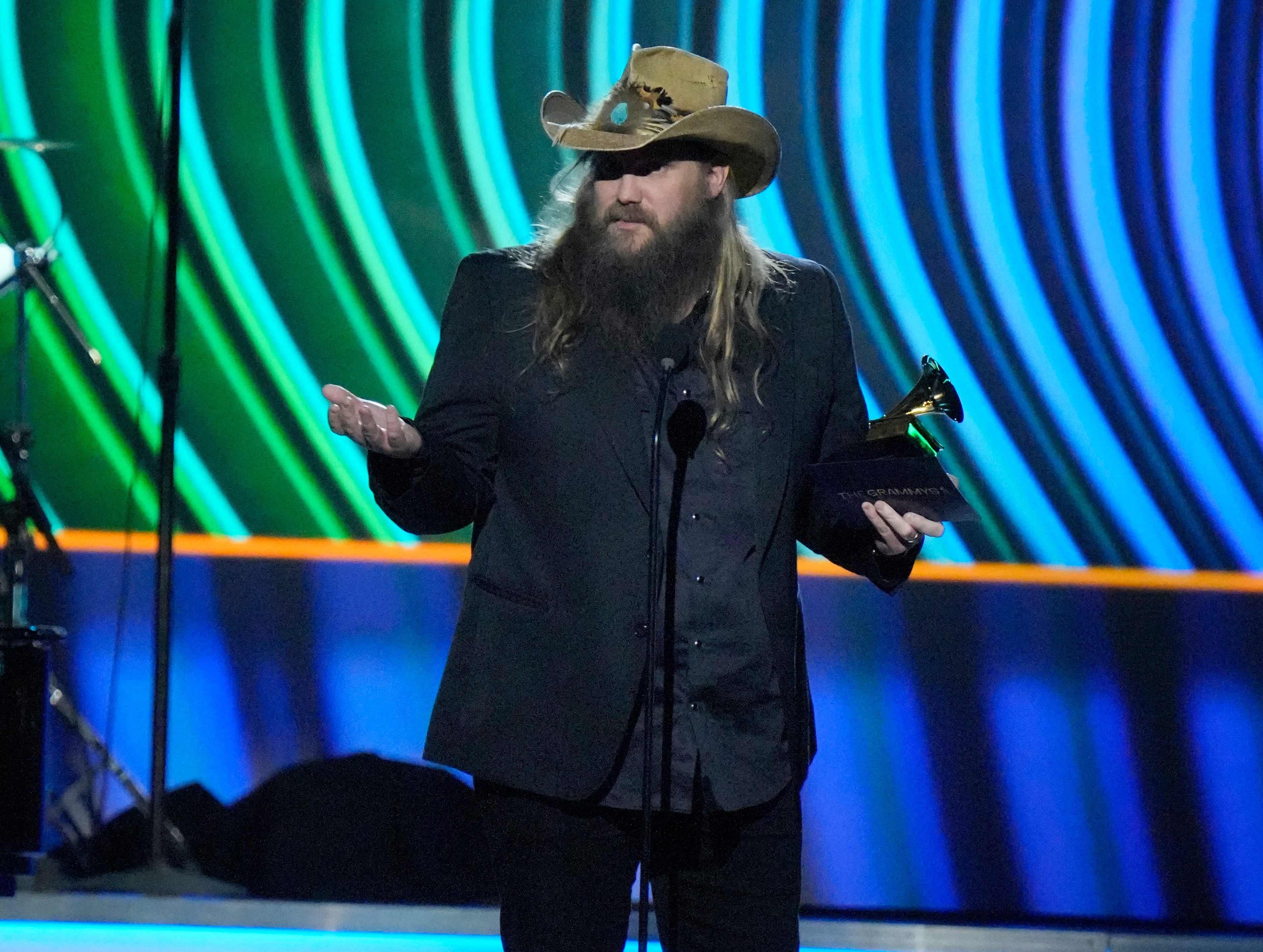 Kentucky native Chris Stapleton at the 2022 Grammys