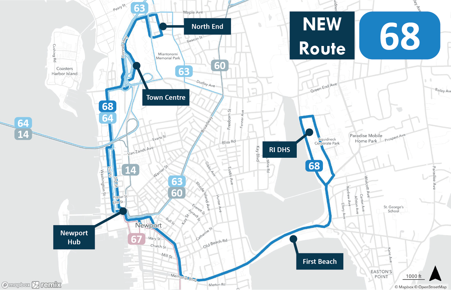 Newport RI: New RIPTA bus route will provide transportation to beach