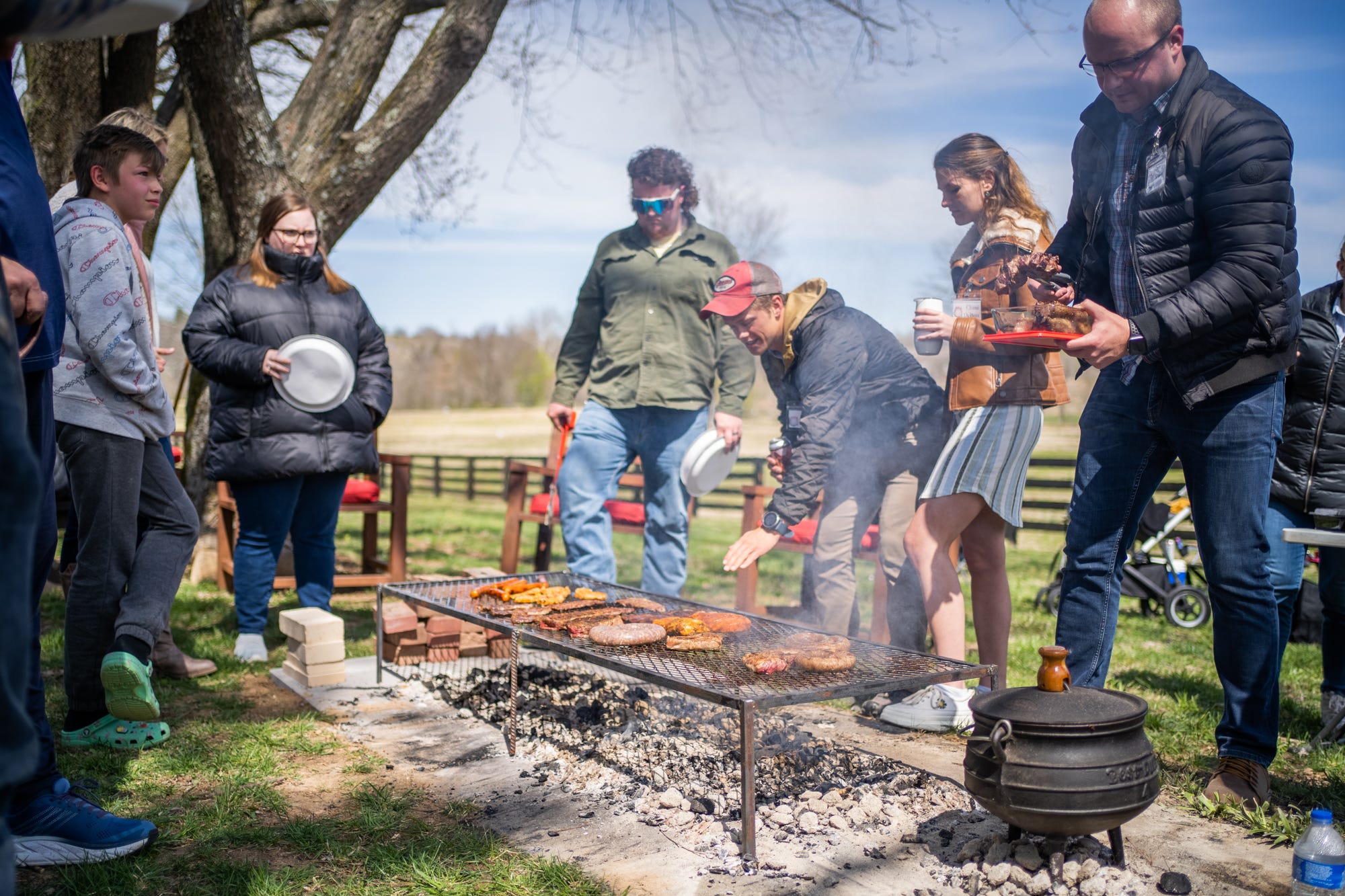 What a traditional South African braai looks like on a Tennessee farm