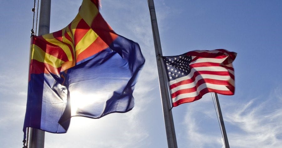 Why are flags at half-staff, half-mast today in Arizona? What to know