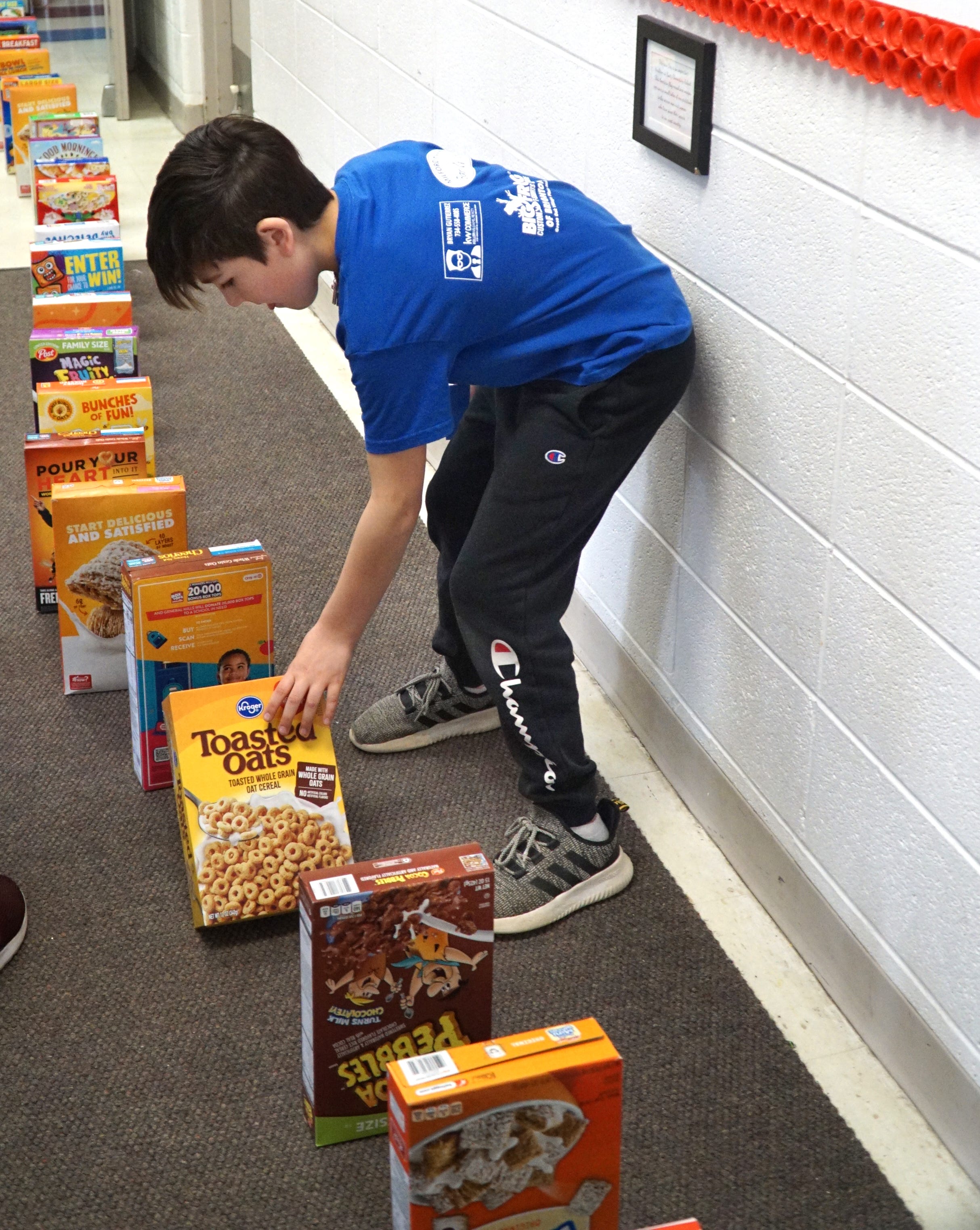 Cereal Box Domino Challenge a fun lesson in math, empathy in Milford