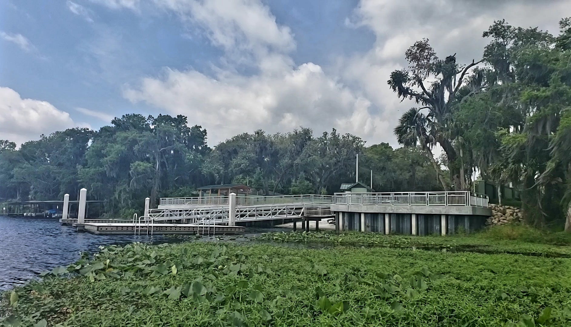 St. Johns River boat ramp and park ready for boaters in Osteen